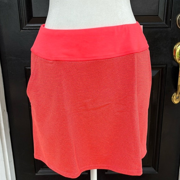 Skirts | Stoneware Cruiser Skirt Color Hot Melon With Pockets Pinstripe ...